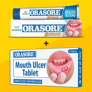 Orasore Mouth Ulcer Complete Relief Pack (Tablet + Gel) - Natural - Buy ...