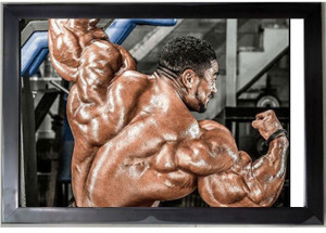 Roelly Winklaar Bodybuilding Pose Glass HD Poster Framed 14x20 Inch ...