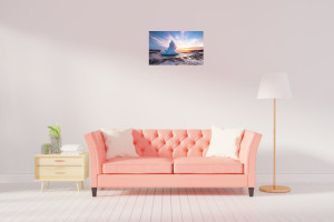 Natural Water Geyser Sticker Poster|sunrise|Attractive Wall Poster ...