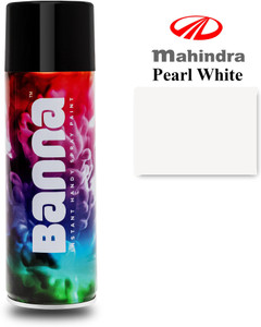 Banna Automotive paint for Mahindra Cars White Spray Paint 440 ml Price ...