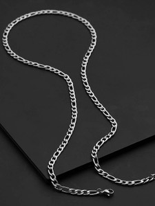 Minprice Non Tarnish Stainless Steel Silver 6mm Width Sachin Necklace ...