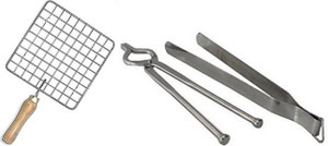 A2SK Roasting grill chimta and ss pakkad 17 cm Roasting, Utility Tong ...