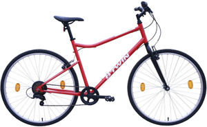 Riverside by Decathlon 100 - Red Hybrid cycle. 27.5 T (inch) Mountain ...