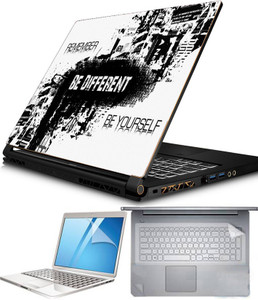 D.V TECH 4IN1 SET OF BE DIFFERENT LAPTOP SKIN SCREEN GUARD PALMREST ...