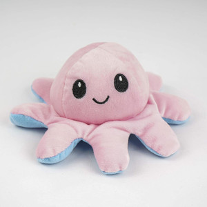 LNSAR Cute Reversible Mood Changing Double-Sided Flip Octopus Plush ...