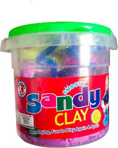 Rashmi Toys Smooth Sandy Purple color Clay ~Non Messy Non Drying indoor ...