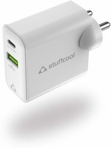 STUFFCOOL 65 W 3.4 A Multiport Mobile Charger with Detachable Cable ...