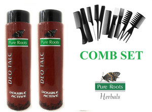 Pure Roots DOUBLE ACTIVE DEO TALC WITH COMB SET Price in India - Buy ...
