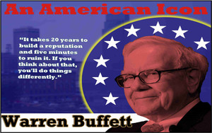Warren Buffett Wall Poster For Room With Gloss Lamination M6 Paper ...