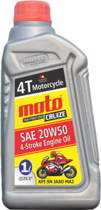 Moto Cruize SAE 20W50 4-Stroke Engine Oil API SN JASO MA2 (1 Litre ...