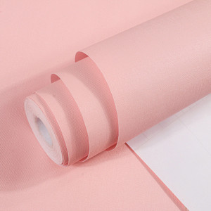 Oren Empower 500 cm DIY Solid Light Pink Textured Morandi Wallpaper ...