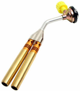 AASONS Butane/LPG Double Nozzle Brazing Blow Torch with Manual Ignition ...