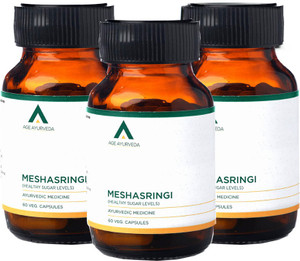 age ayurveda Meshashringi for Diabetic Wellness ;60 veg Capsules ; Made ...