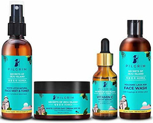 Pilgrim Complete Face Care Combo - 100ml, Face Mist & Toner 100ml, Day ...