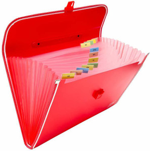 Flipkart.com | TreasureWorld plastic Expanding File Folder, Accordion ...