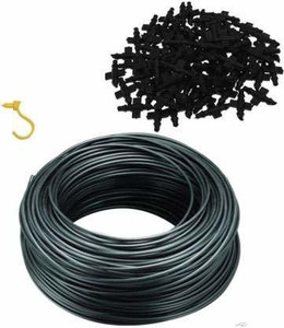 Bhagirath Drip Irrigation 4MM 100 Mtr Feederline Pipe with 100 4mm Pin ...