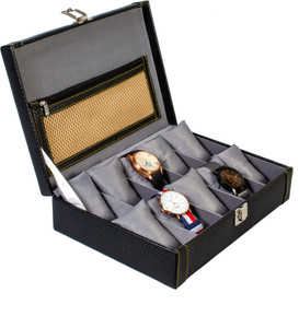 Clocksy Black Color Design Watch Box Watch Box Price in India - Buy ...