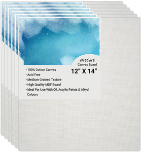 Flipkart.com | ArtCart 12 x 14 INCH Premium Cotton Medium Grain Board ...