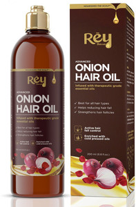 Rey Naturals Onion oil with Sandalwood and Rose Oil Hair Oil - Price in ...