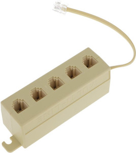 Power Up 5 Ports Telephone Line Splitter Modem 6.5 inch Wired Ethernet ...