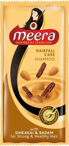 Meera Hair fall care shampoo with badam and shikakai shampoo sachets ...
