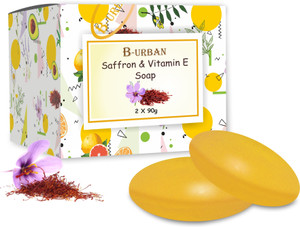 B-Urban Natural Saffron/ Kesar And Vitamin E Soap For Healthy & Glowing ...