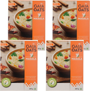 GAIA Oats with Masala, High in Fiber and Protein with Zero Cholesterol ...