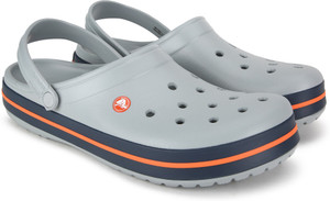 CROCS Crocband Women Grey Clogs - Buy CROCS Crocband Women Grey Clogs ...