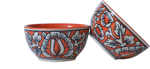 Kaylish Ceramic Serving Bowl Ceramic Mughal Print Handcrafted Bowl Set ...