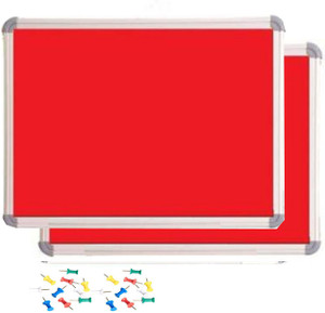Sharry 2x3 feet Set of 2 Noticeboard/Pin-up Board/Soft Board/Bulletin ...
