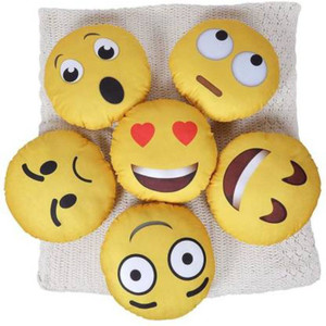 kihome Smiley Cushion Microfibre Toons & Characters Cushion Pack of 5 ...