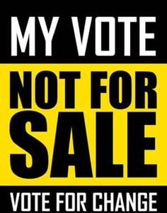 carlowin 10 cm Vote Sticker Removable Sticker Price in India - Buy ...