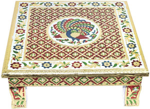 RS HANDICRAFT AND MARBLES Golden minakari chowki | Designer Sitting ...