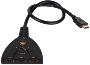 Technotech TV-out Cable 3X1 HDMI Pigtail Switch, 3 Ports HDMI Switcher ...