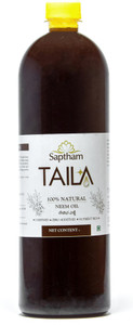 Saptham Taila 100% Cold Pressed Neem Oil Castor Oil Plastic Bottle ...