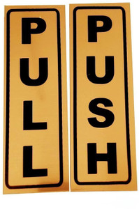 Levin Stainless Steel push pull sticker Name Plate Price in India - Buy ...