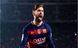 Gerard Pique Footballer Wall Poster For Room With Gloss Lamination M6 ...