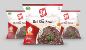 3V Tasty Foods Red Rice Sevai 200gm Pack of 3 Vermicelli 600 g Price in ...