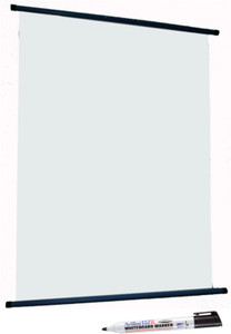 DLR (95cm x 70cm) Folding white board BIG size roll up white writing ...