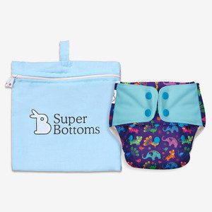 Superbottoms Plus UNO Reusable cloth diaper with 2 Organic Cotton dry ...