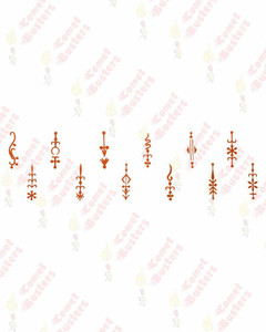 Comet Busters Fancy Orange Long Bindis Forehead Orange Bindis Price in ...