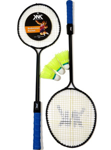 KNK Double Shaft Single Colour Set Of 2 Piece Badminton Racket With 3 ...