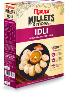 Manna Instant Millet Idli Ready Mix | Idli Batter | Serves 4 - 100% ...