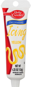 General Mills Betty Crocker Decorating Yellow Icing Tube, 120g Icing ...