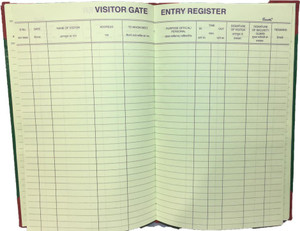 SMKT Visitor GATE Entry Register, 34Cm × 20Cm, (250Page) 1-Part Visitor ...