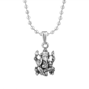 morir Oxidized Silver Ganesha Ganapati Vinayaka Hindu God Locket ...