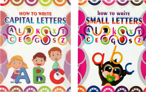 Capital & Small Letter English Alphabet And Words Learning Book For ...