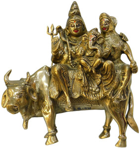 vinayakmoorti Shiv Parivar Sitting On Cow Best For Home Vastu Pooja ...