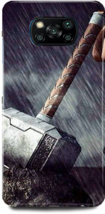 FIKORA Back Cover for POCO X3 Pro, THOR HAMMER MARVEL SUPERHERO COMIC ...