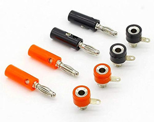 ERHIndia (10 Pair) Banana Connectors Male Female Pin with Socket ...